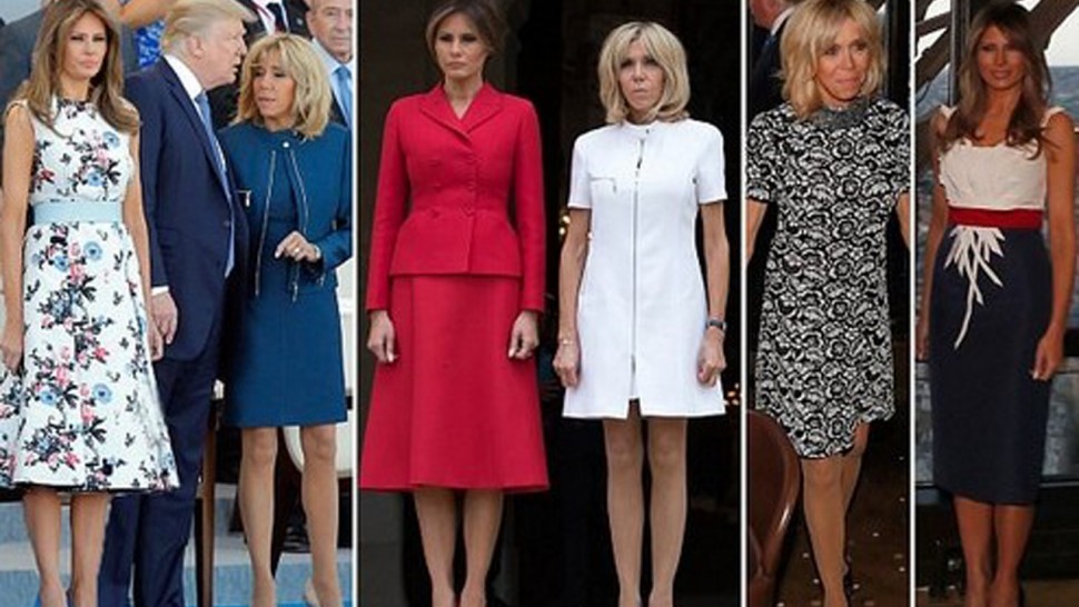 ជំទាវ ទីមួយ បារាំង លេង ឈុត សម្លៀកបំពាក់ មិន ចាញ់ ជំទាវ ទីមួយ អាមេរិក ...