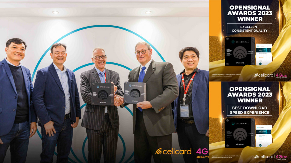 ការពង្រឹងបណ្តាញរបស់សែលកាត នាំឈ្នះពានរង្វាន់ដល់ទៅ ៦ ពី Opensignal ...